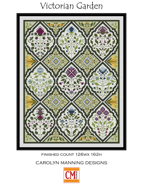carolyn manning designs victorian garden cross stitch needlework cm ...