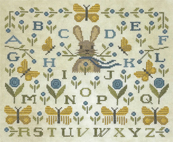 artful offerings cross stitch butterfly meadow sampler needlework ...