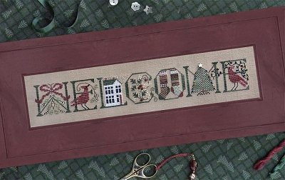 the drawn thread cross stitch the drawn thread welcome christmas cross ...
