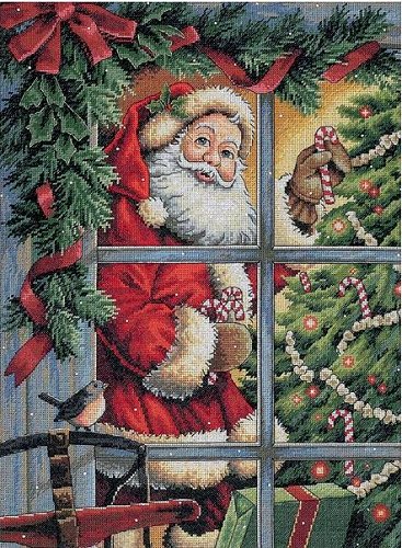 dimensions cross stitch dimensions gold collection candy cane santa