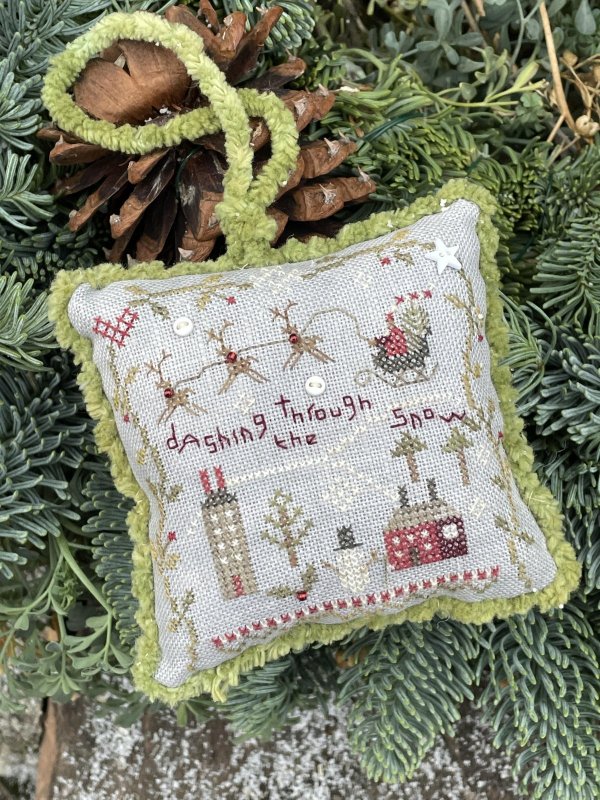 shepherd's bush cross stitch dashing through the snow 23-3321 stoney ...