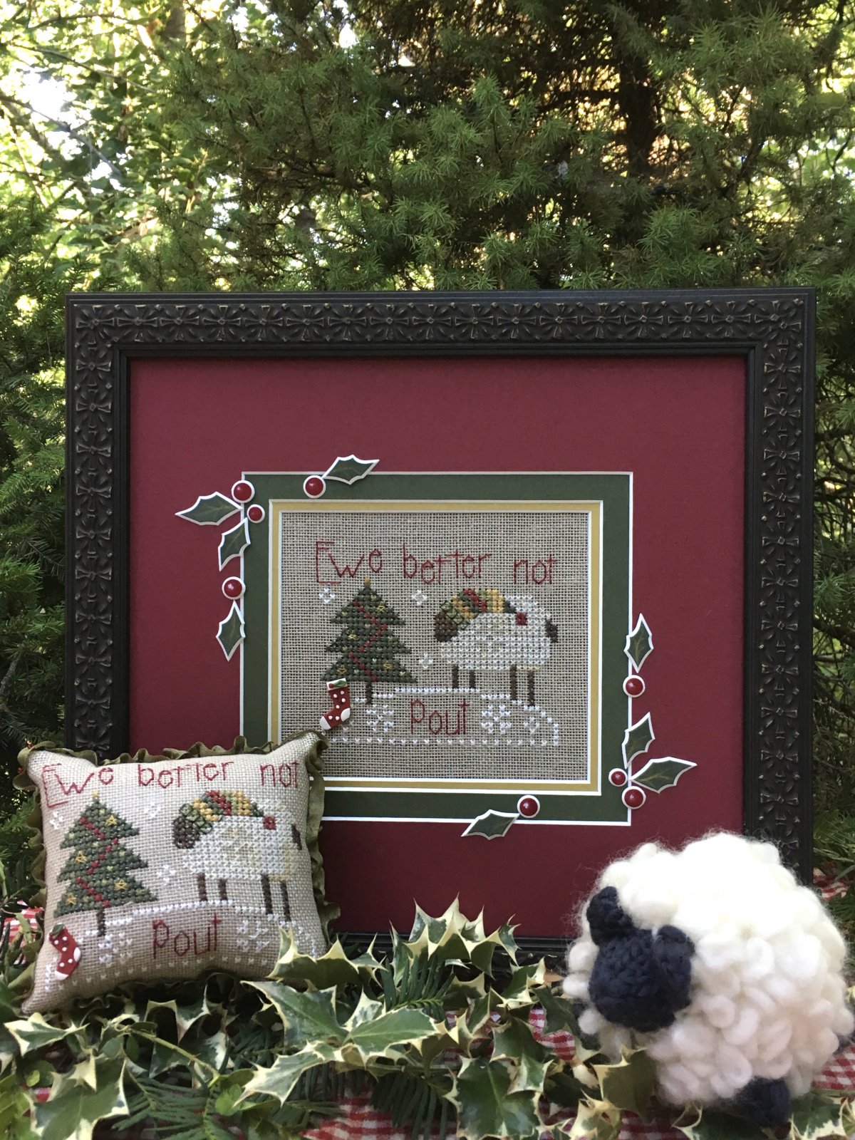 shepherd's bush cross stitch ewe better not pout cross stitch polka dot ...