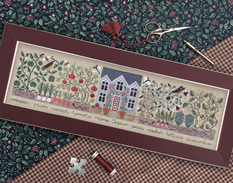 the drawn thread cross stitch the drawn thread the kitchen garden cross ...