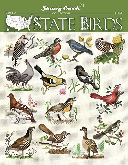 cross stitch state birds