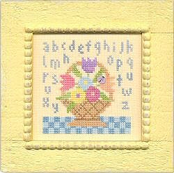Lizzie Kate Snippet - Spring Basket Cross Stitch
