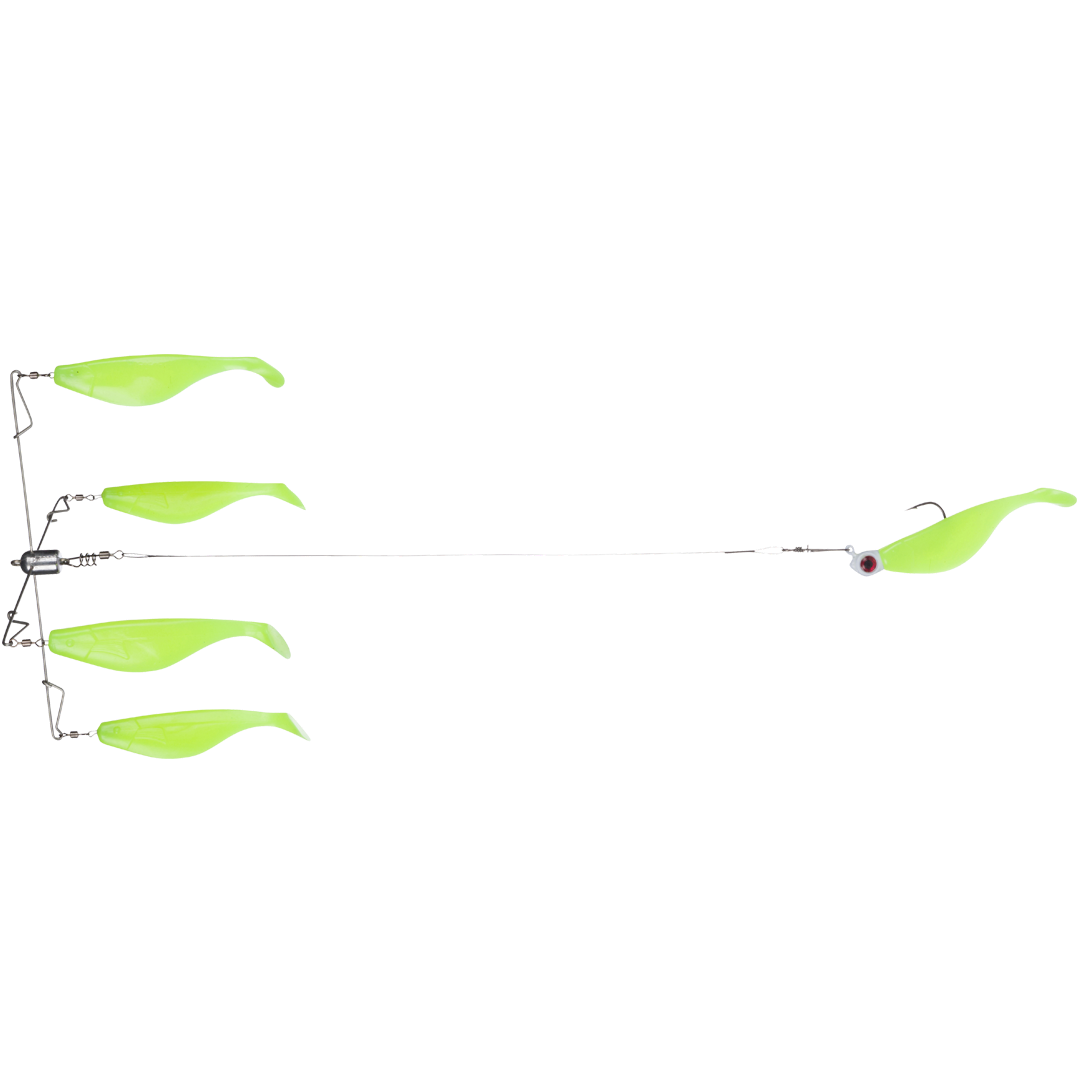 4" Swim Shad Ultralight Rig – Striper Sniper Lure Company Online Store