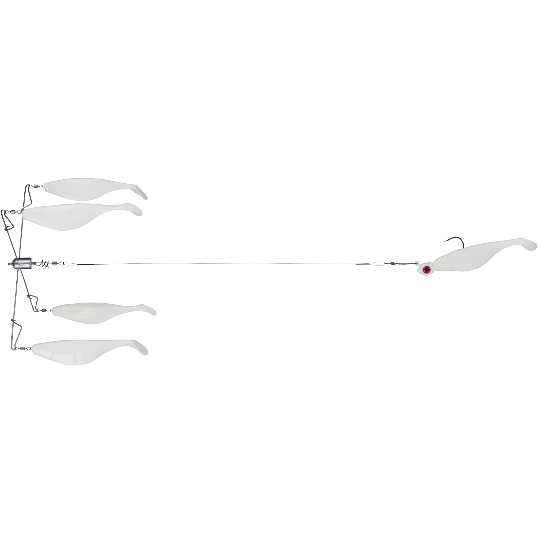 4" Swim Shad Ultralight Rig – Striper Sniper Lure Company Online Store