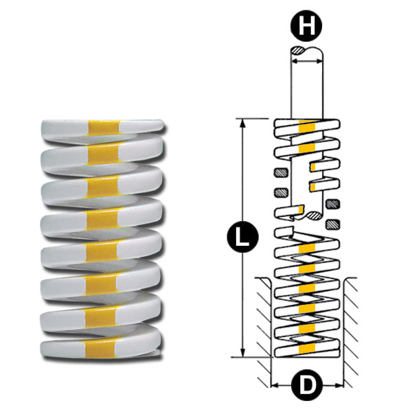 Dayton Gold Die Spring | Heavy Duty