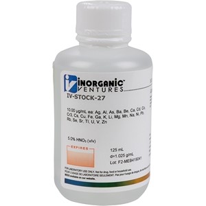 10 ppm 27 Element ICP Calibration/Quality Control Standard [31-IV-STOCK ...
