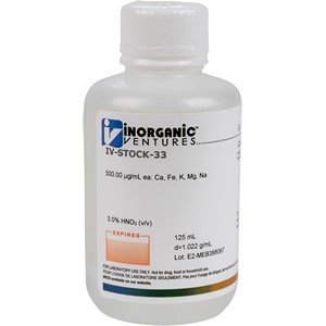 500 ppm 5 Major Element ICP Calibration/Quality Control Standard [31-IV ...