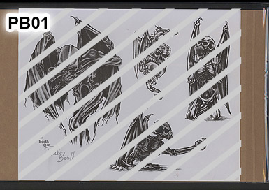 Paul Booth Signed 1992 Flash Sheets