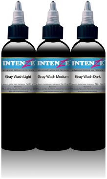Intenze Gray Wash Tattoo Ink Set