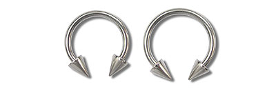 14G Circular Spike S/S Barbells
