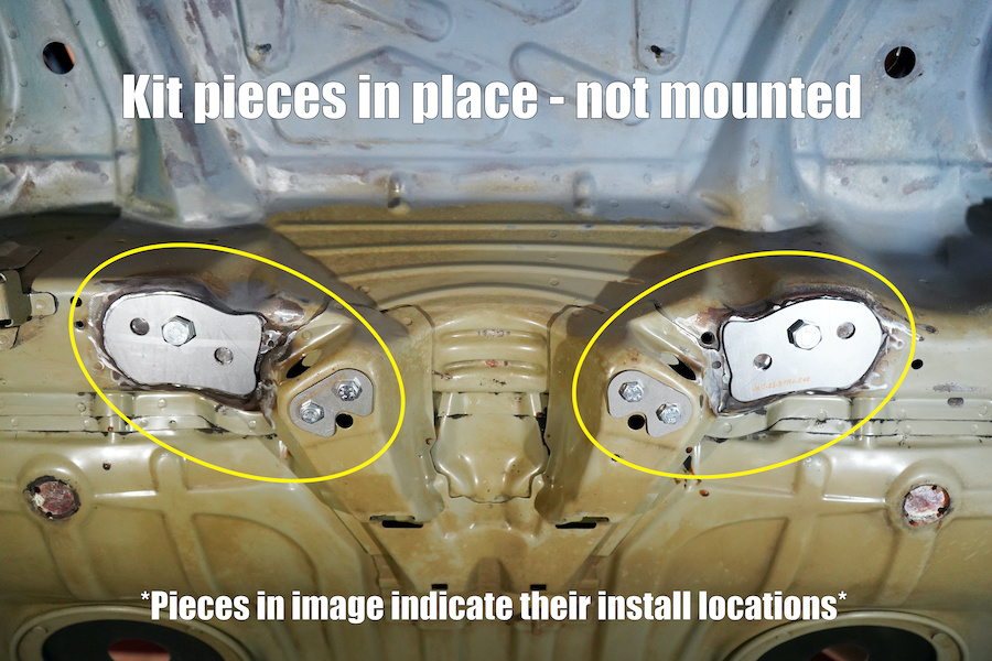 VAC Motorsports Rear Subframe Reinforcement Kit, BMW E46