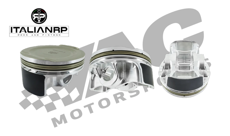 Italian RP Forged Piston Set, B58, 82mm Bore, 11.0:1 CR. *** Gold Line ...