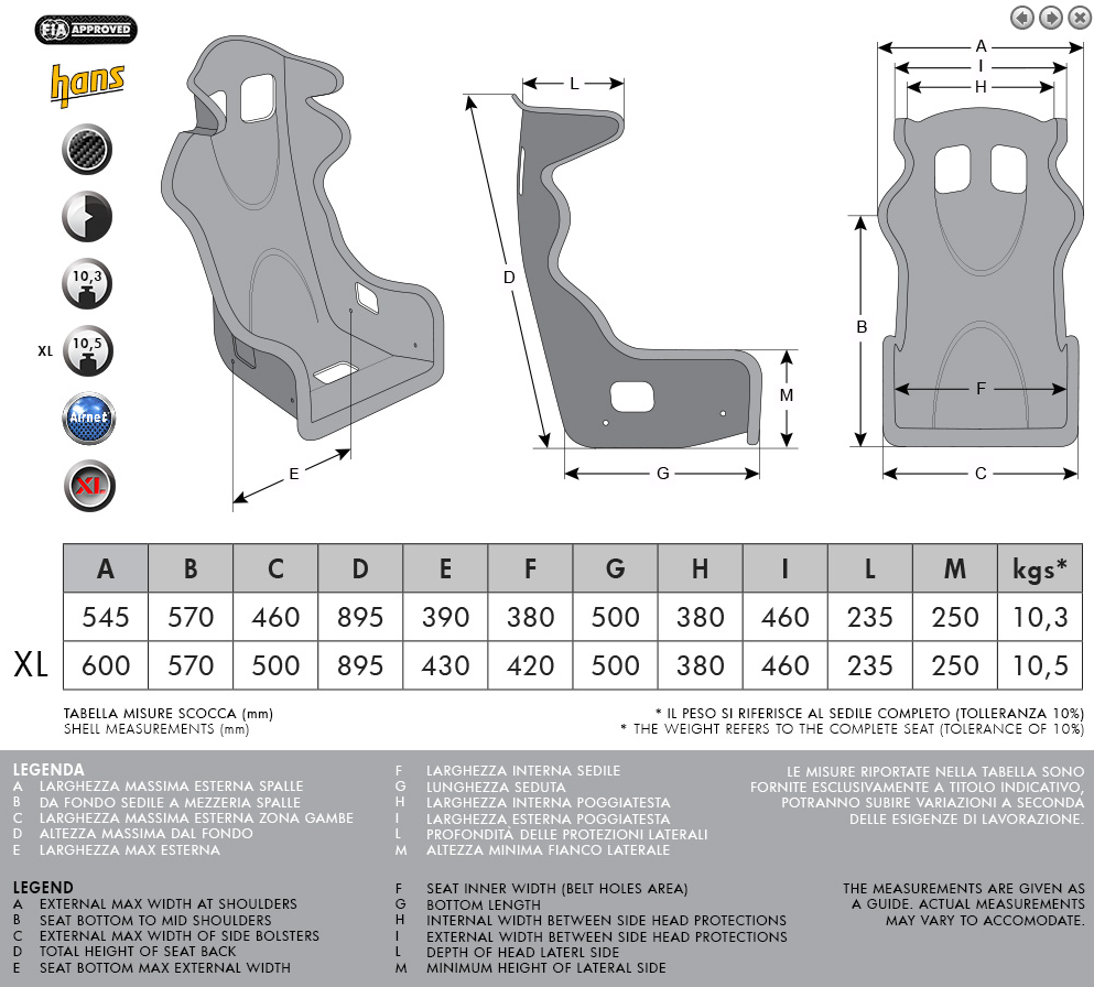 MOMO Lesmo One Race Seat