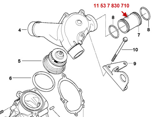 VAC Motorsports Water/Coolant Temperature Manifold, BMW S54
