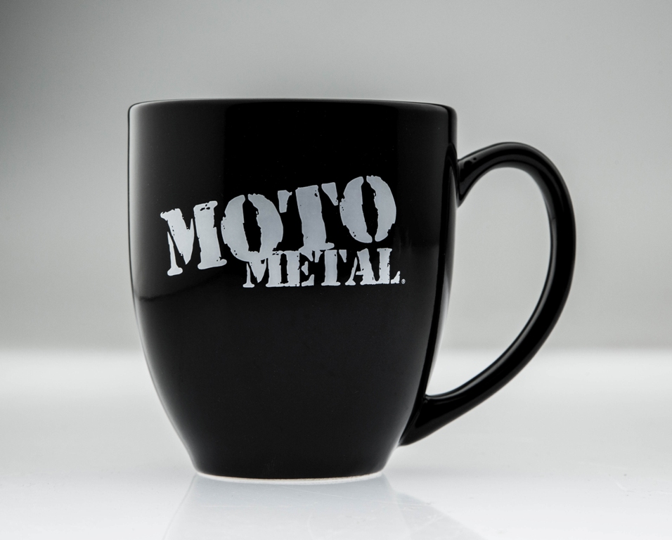 MOTO METAL LOGO COFFEE MUG BLACK