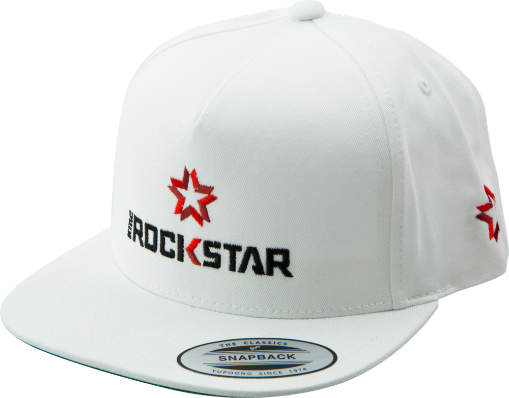 XD SERIES ROCKSTAR LOGO APPAREL SNAPBACK FLAT BILL HAT